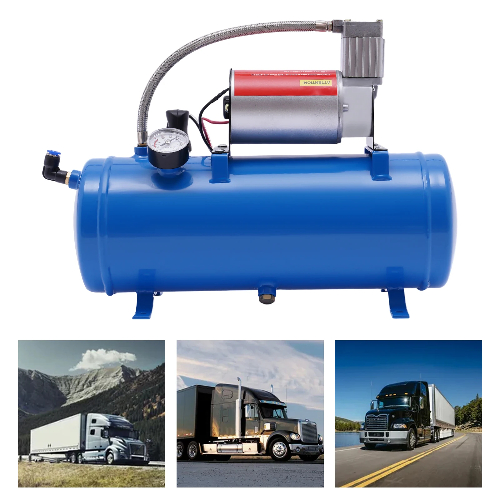 12 Volt Air Compressor With Tank Air Compressor, 150PSI DC 12V Air