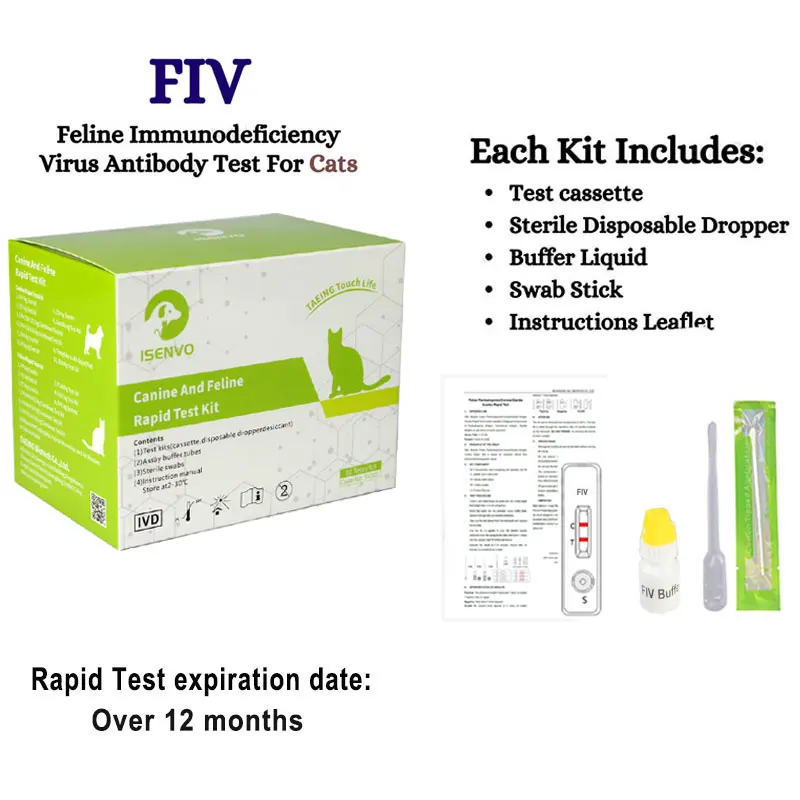 FIV-Detection-Test-Paper-Kit-Cat-Distemper-Detection-Card-Home-Health ...