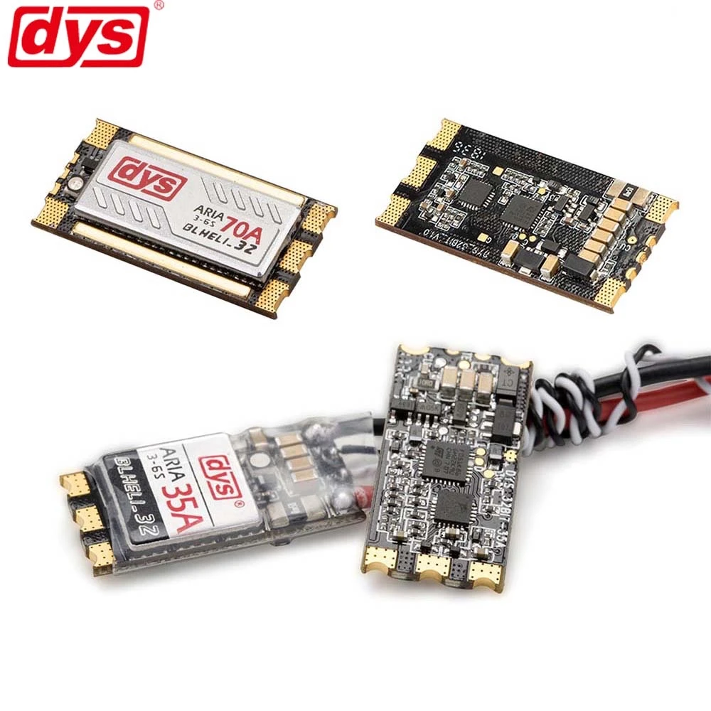 DYS AM32 Aria 70A Brushless ESC BLHeli_32 32Bit Single 3 6S Current ...