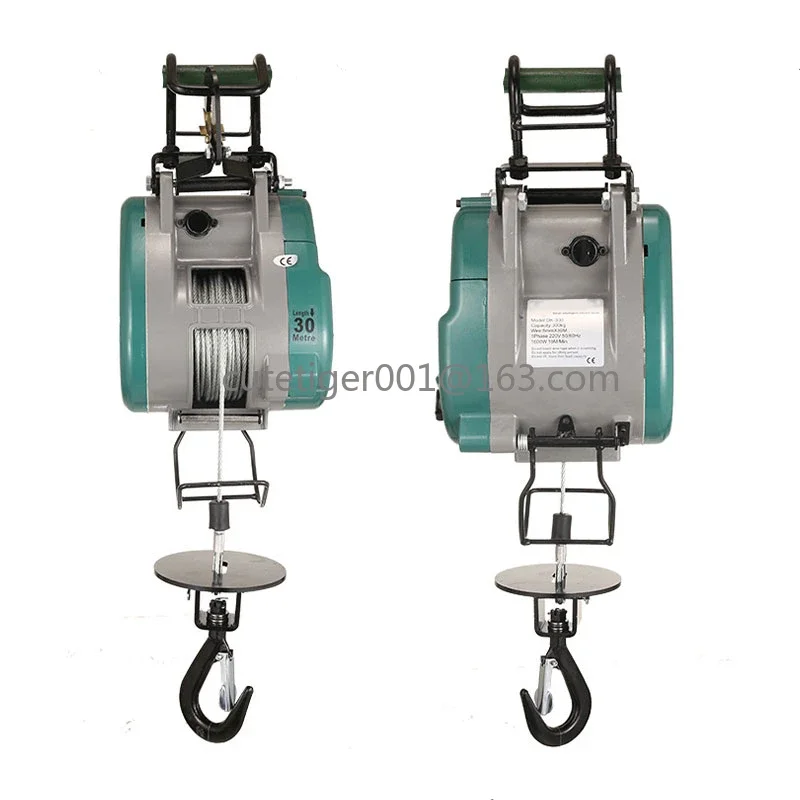 Small-Electric-Hoist-Hanging-Wire-Rope-Portable-Lift-220v-Crane-500KG ...