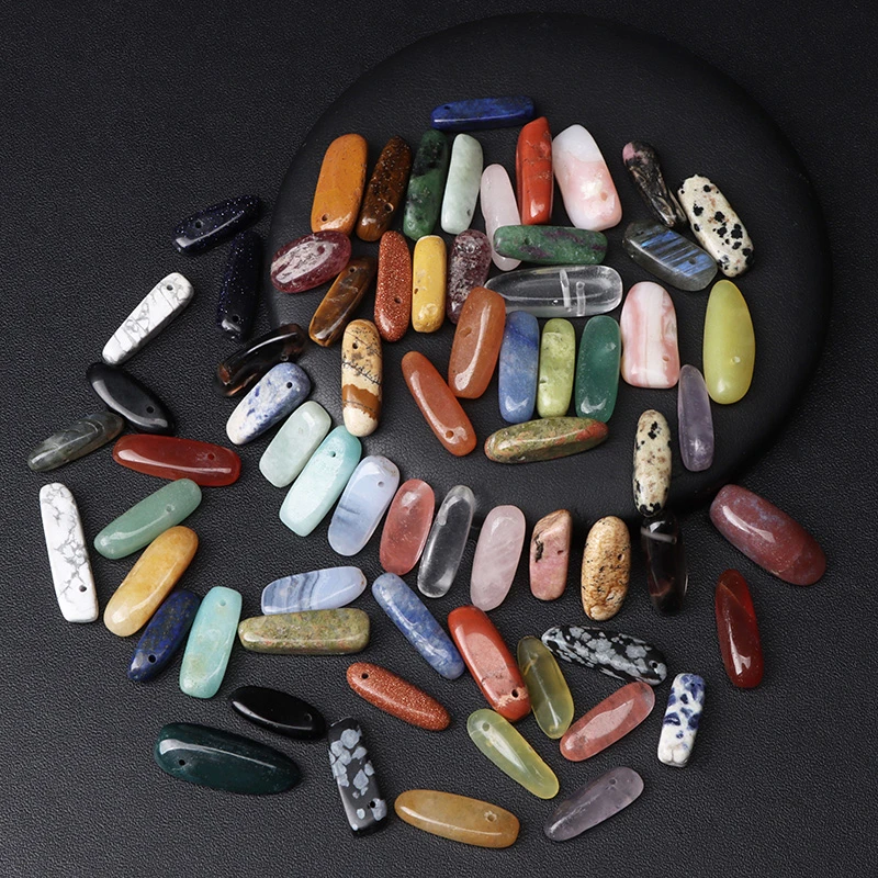 Perles en pierre en forme de dents irrégulières naturelles, Howlite ...