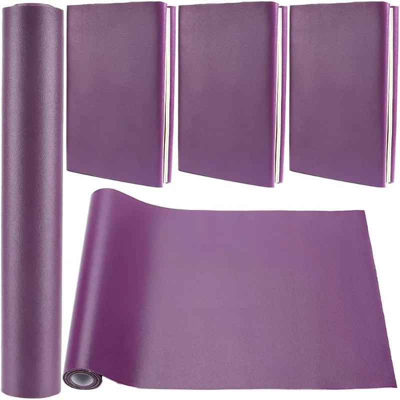 1Roll 55 x 11.8” PU Leather Book Cloth Purple for A4-A8 Books Binding ...