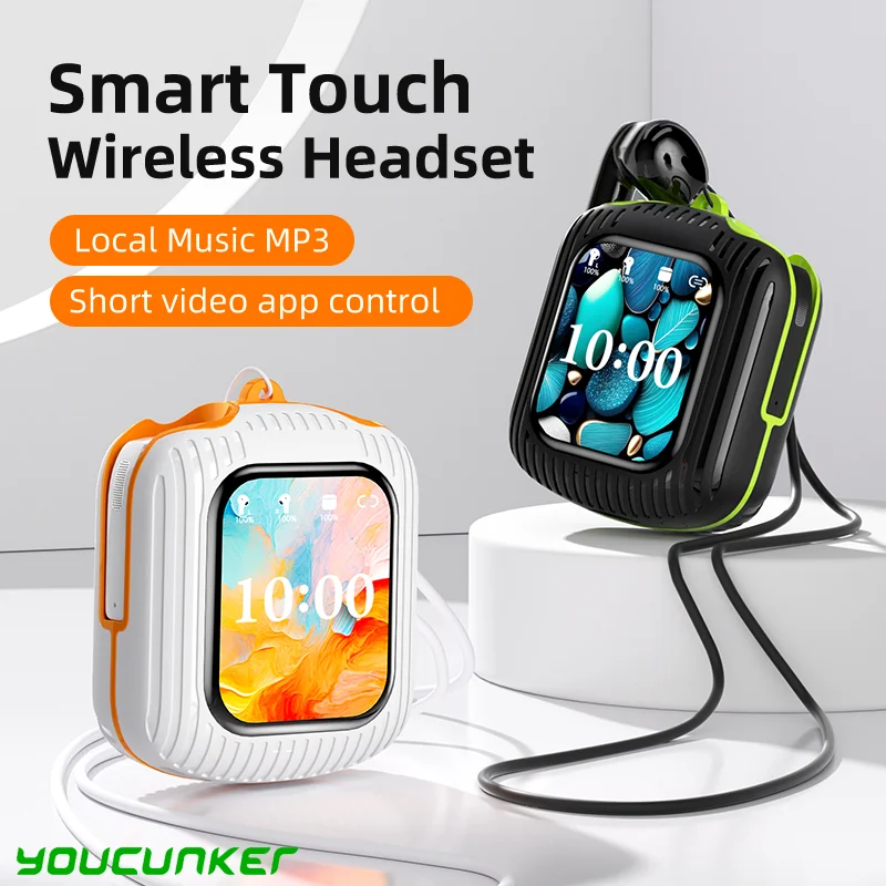 Wireless Smart Touch Screen Headphones with TF Card APP Control ...