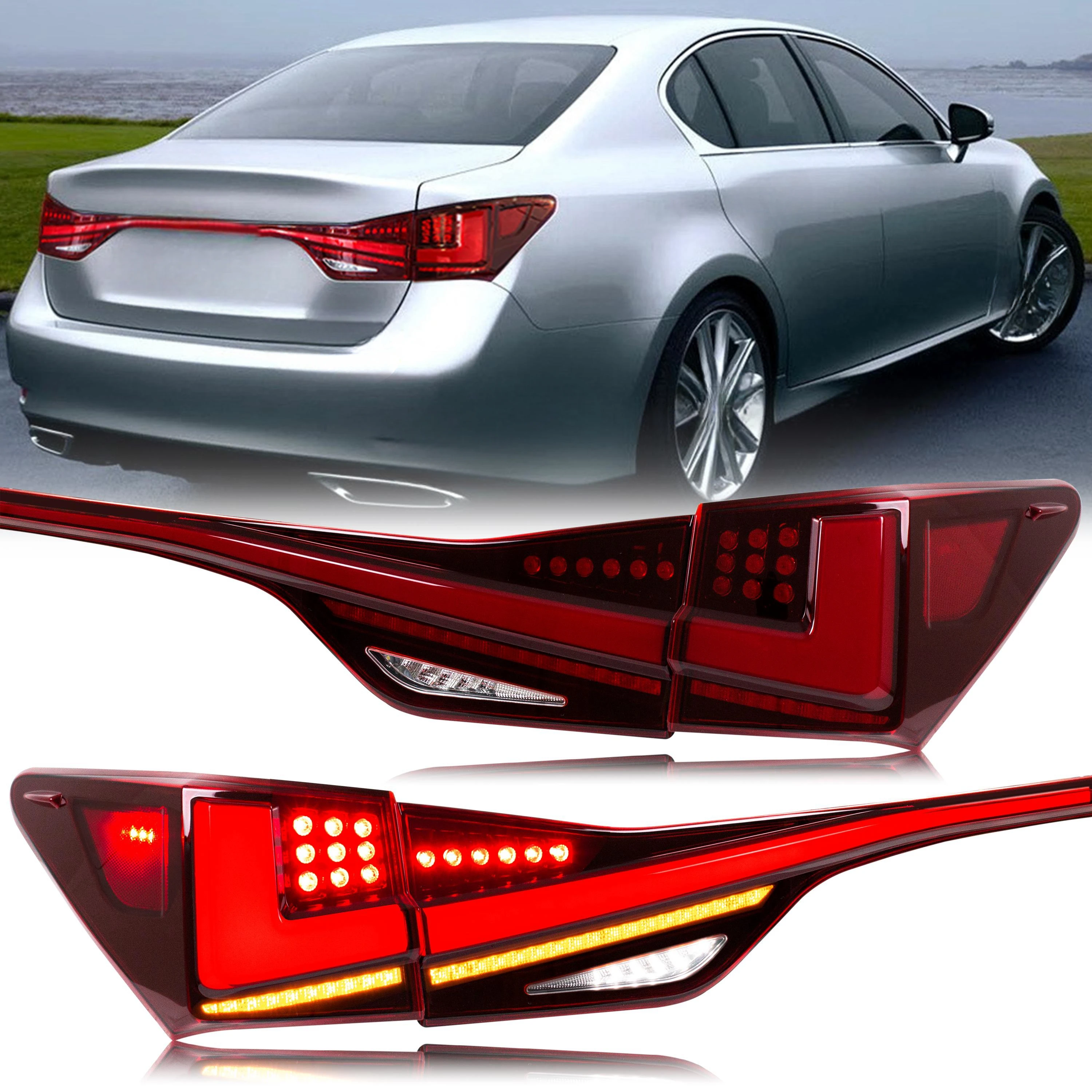 LED-Tail-Lights-for-Lexus-GS350-GS200t-GSF-2013-2014-2015-Sequential ...