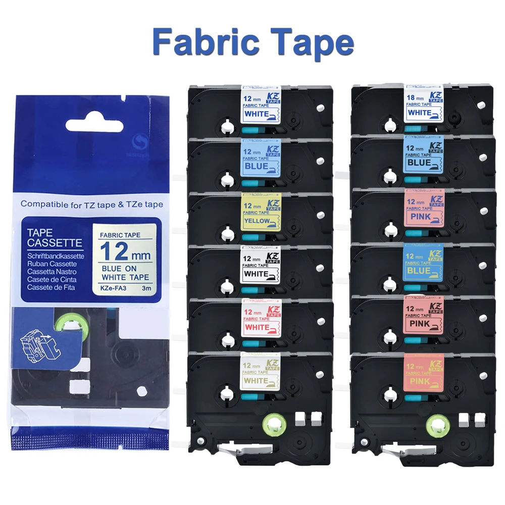 12mm-18mm-Fabric-Tape-Compatible-Brother-PT-H110-Label-Tape-TZe-FA231 ...