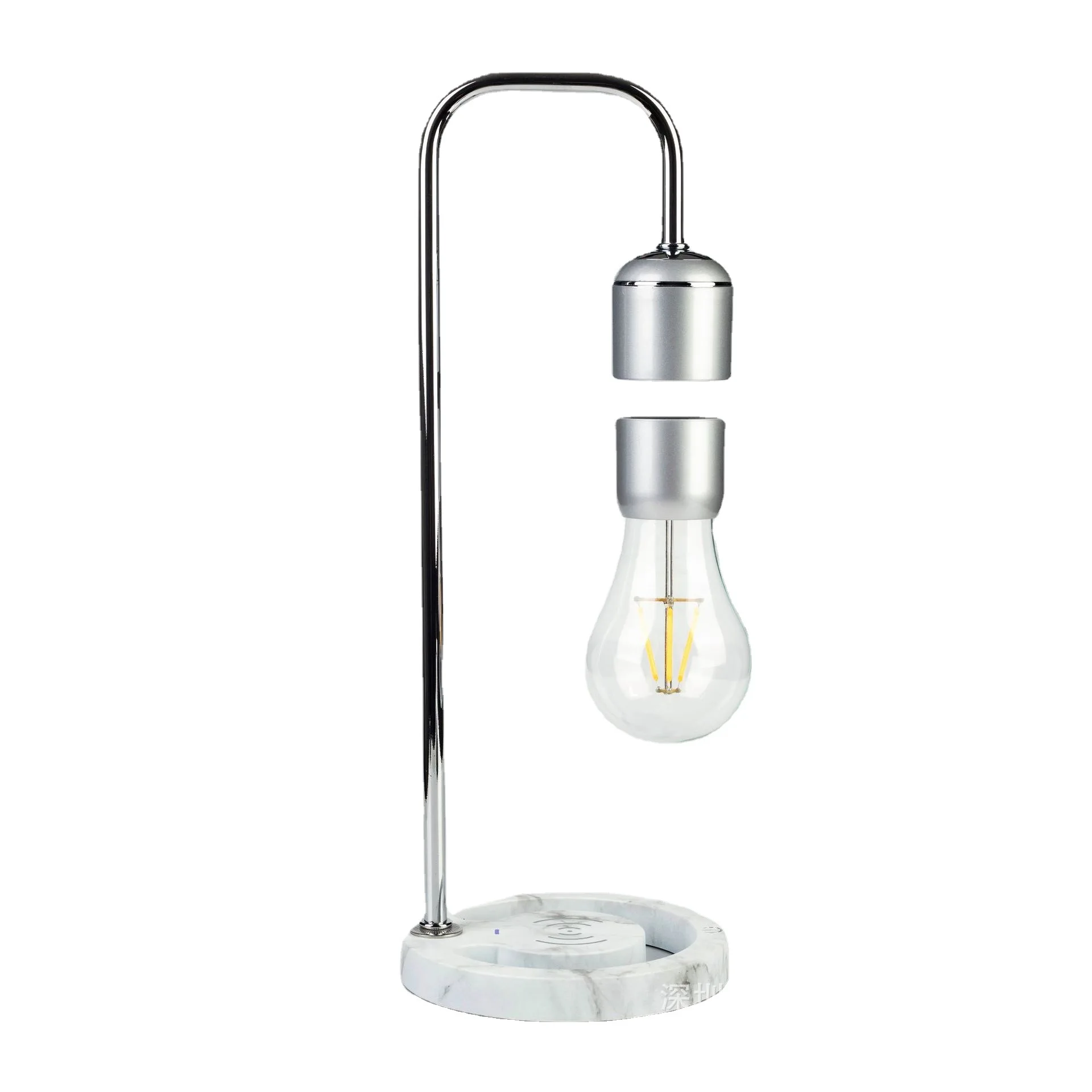 Maglev Wireless Charging Bulb Suspension Table Lamp With Mobile Phone ...