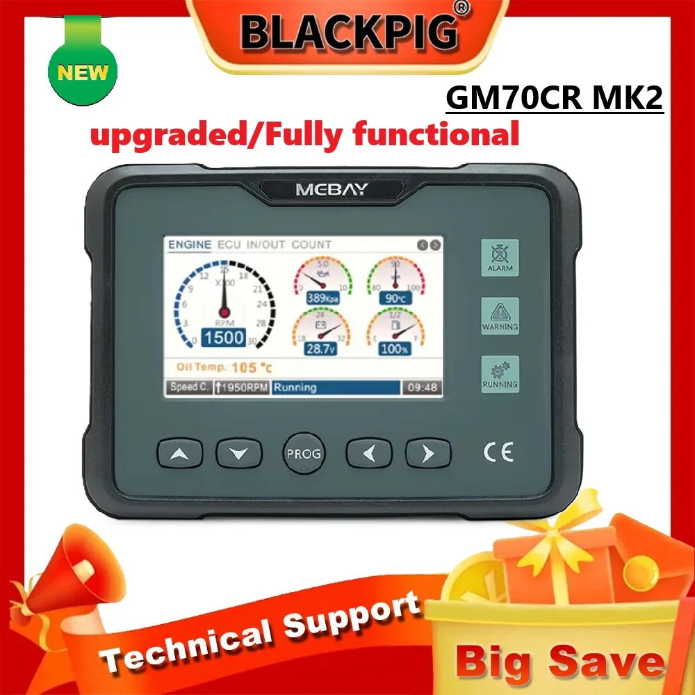 Upgrade Mebay GM70CR MK2 Diesel Engine ECU Multi-Function Digital Meter ...