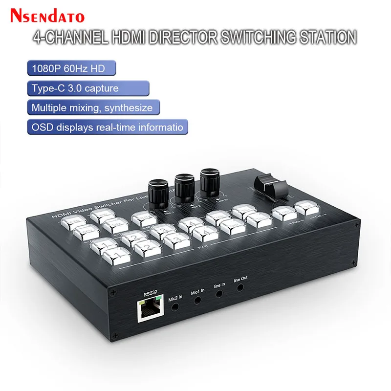 HDMI-Video-Multi-Camera-Switcher-4-Canais-4K-Transmiss-o-Ao-Vivo-Produ ...