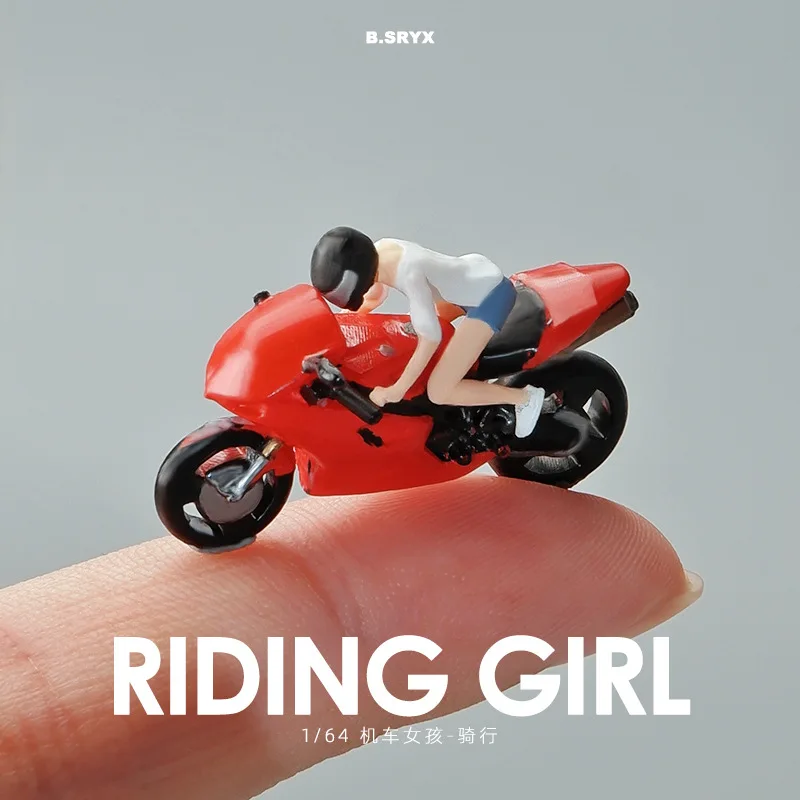 Miniature-1-64-Motorcycle-Girl-Figure-DIY-Creative-Photography ...