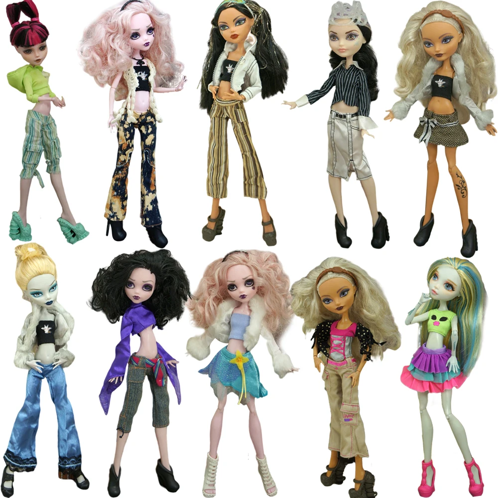 Mix-Outfits-for-Monster-High-Doll-Fashion-Sunglasses-Toys-Skirt-Party ...