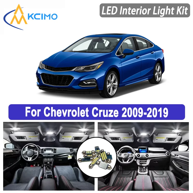 High quality LED Kit Interior Light Bulbs For Chevrolet Cruze 2009-2019 ...