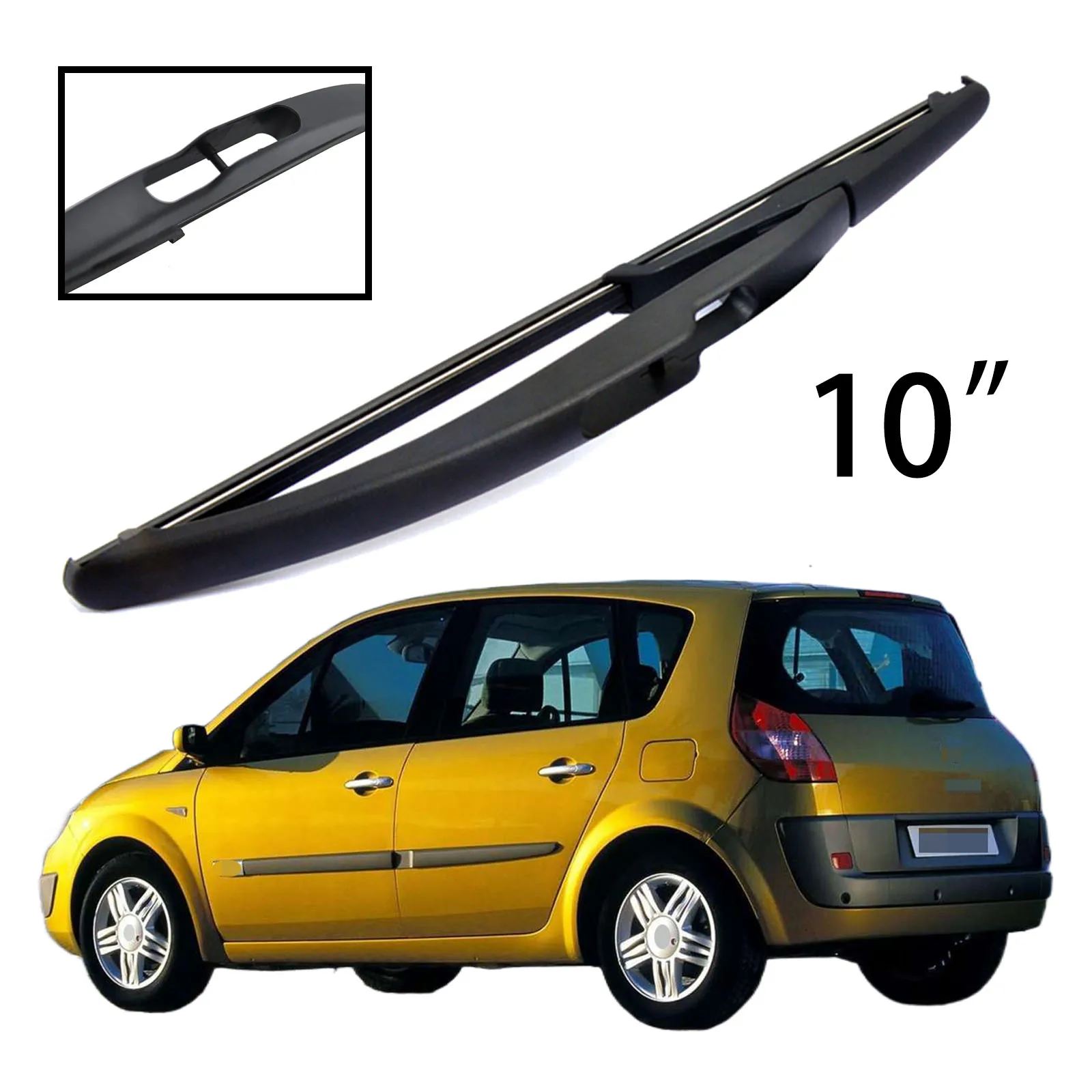 10" Rear Windshield Windscreen Washer Wiper Blade For Renault Scenic 2 ...