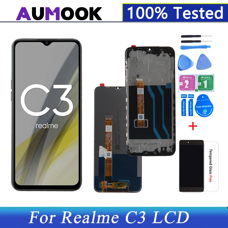 6-5-LCD-For-Realme-C3-RMX2027-RMX2021-RMX2020-LCD-Display-With-Frame ...