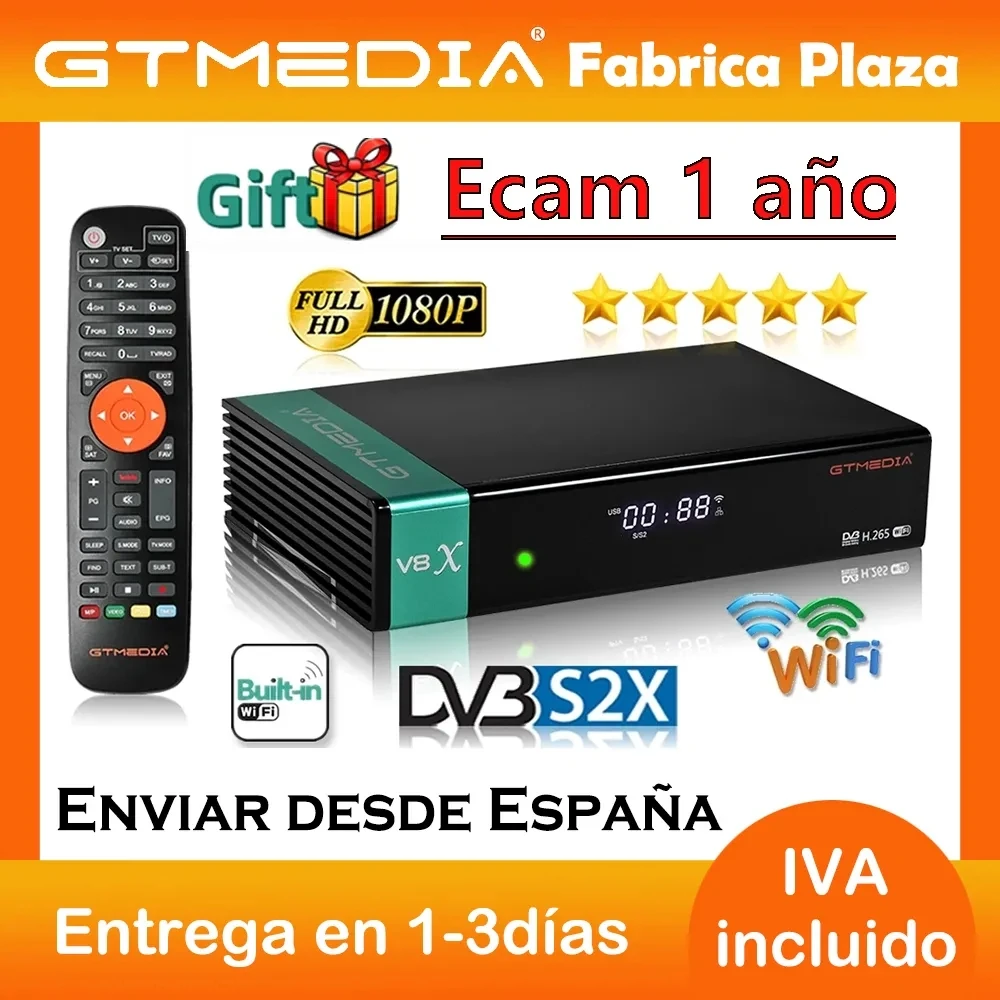 GTmedia-receptor-de-televisi-n-por-sat-lite-con-WIFI-integrado-decodificador-satelital-DVB-S2 ...