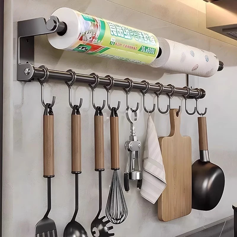 Stainless-Steel-Kitchen-Utensil-Shelves-Spoon-Holder-Dishcloth-Rack ...
