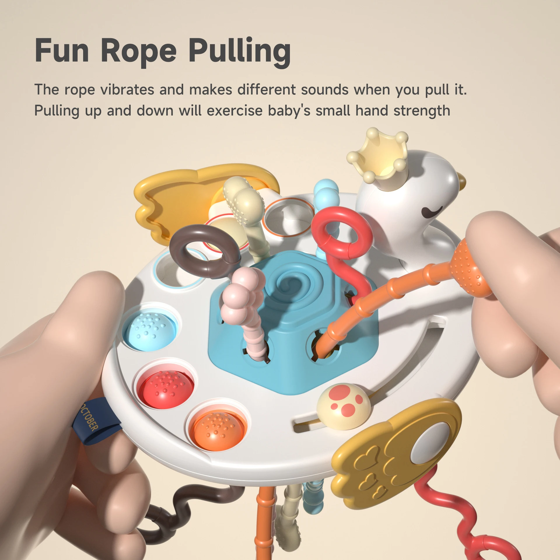 Montessori-Sensory-Development-Toy-Baby-Pull-String-Finger-Grasp ...