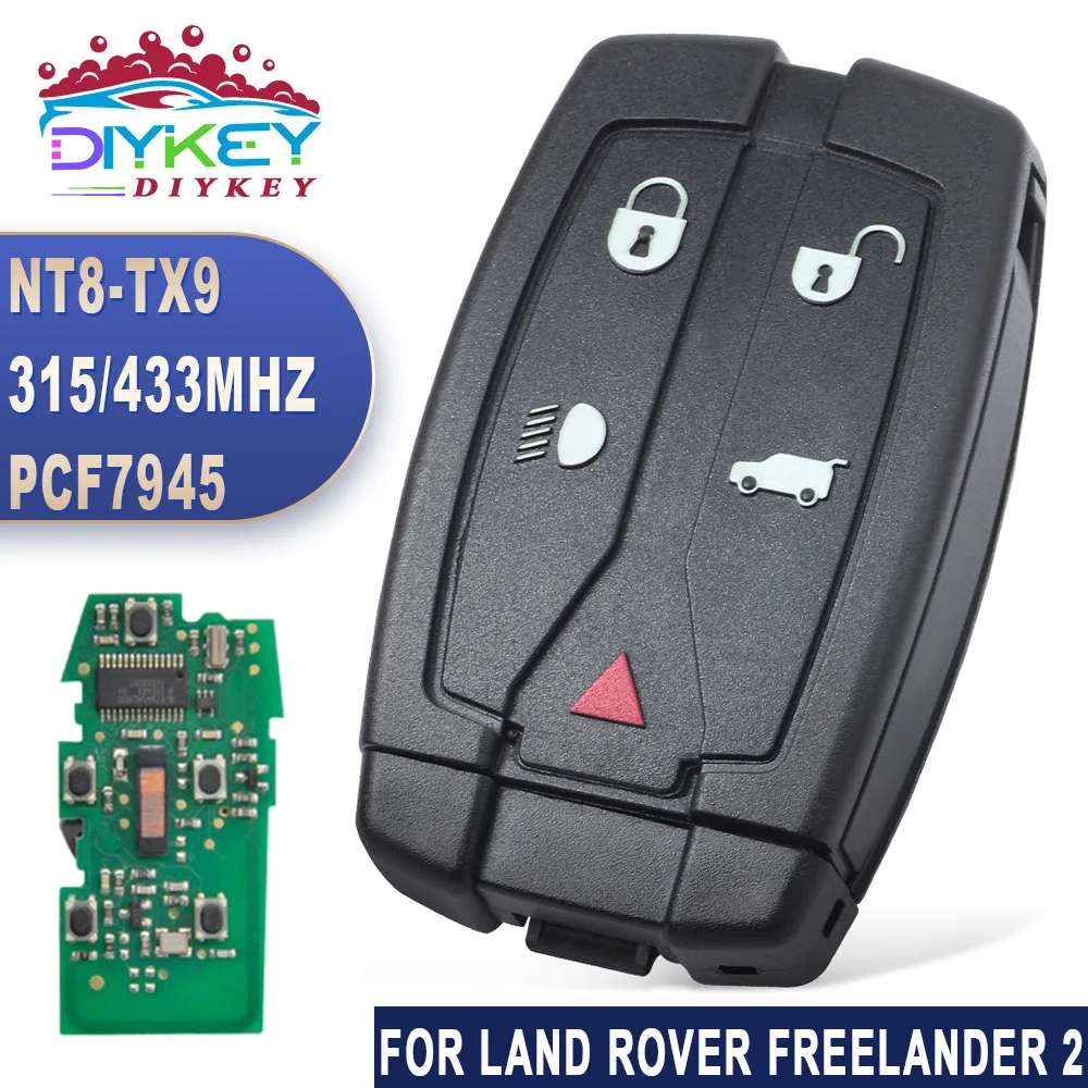DIYKEY-Smart-Remote-433MHz-315MHz-Key-Fob-For-Land-Rover-Freelander-2 ...