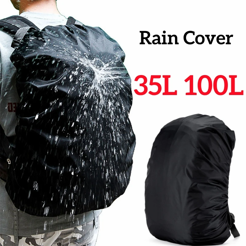 35L 100L Rain Cover Backpack Waterproof Bag Large Capacity Dust Hiking ...