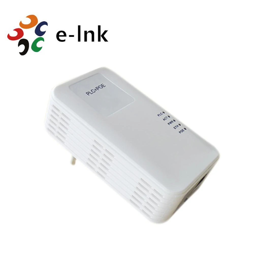 1200m Homeplug Av Poe Powerline Adapter + Non-poe Plc Adapter For Ip ...
