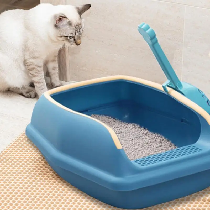 Cat-Litter-Box-Large-Capacity-Semi-closed-Plastic-Sand-Box-For-Cats-Pet ...