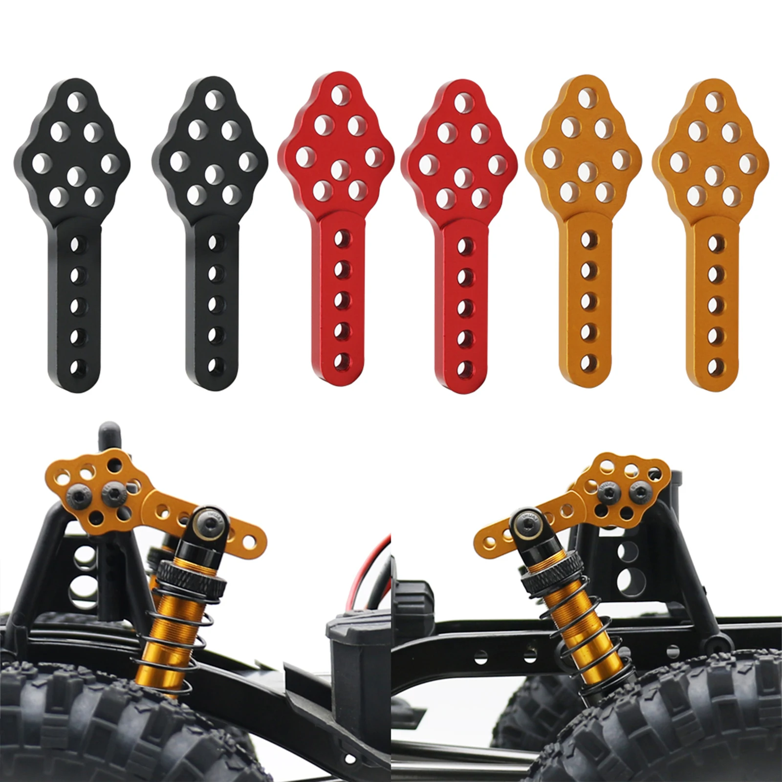Aluminium-Metal-Shock-Absorber-Mount-Adjust-Height-Angle-Stand-for-1-10 ...