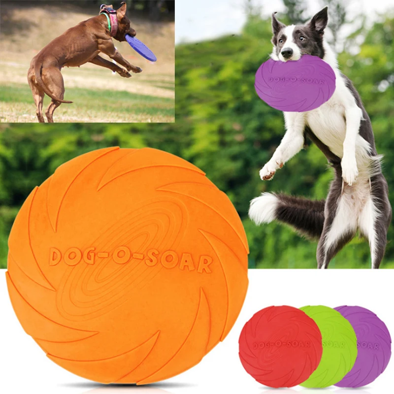 Safe-Rubber-Puppy-Big-Dog-Flying-Disk-Discs-Interactively-Pet ...