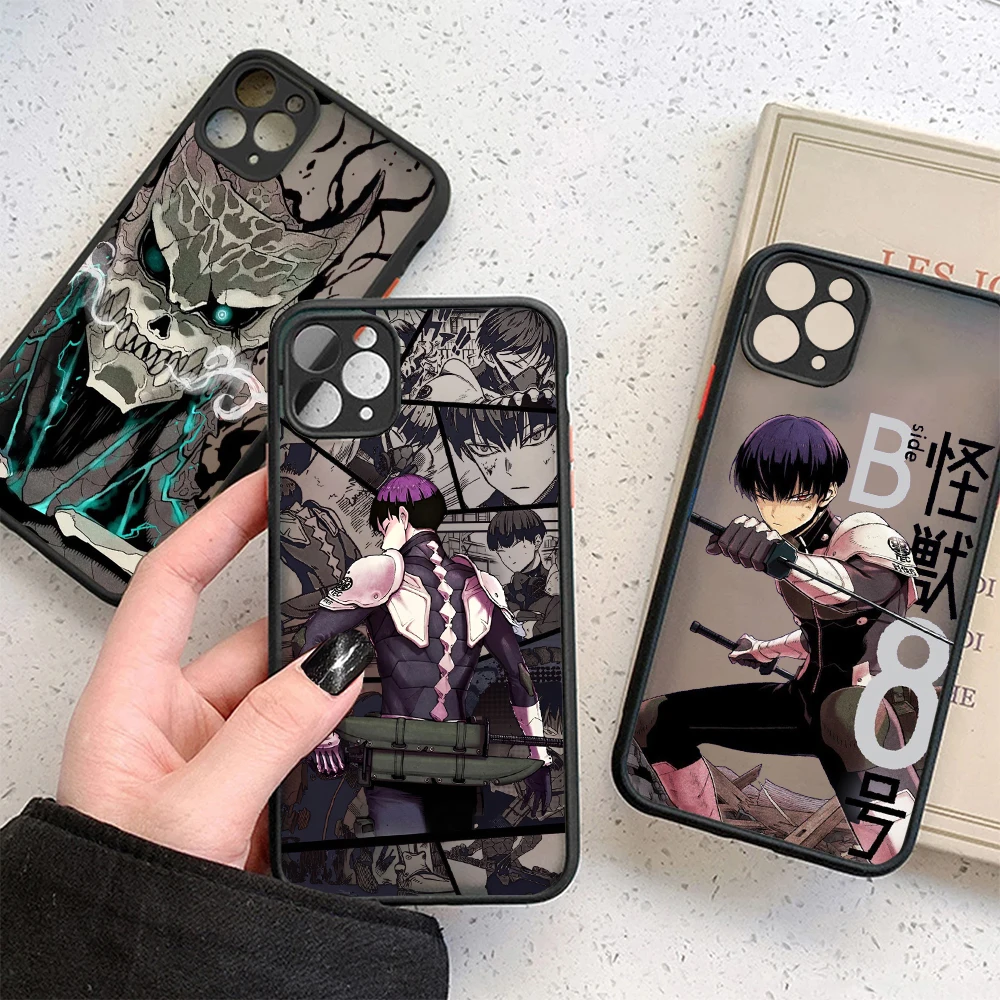 Funda-de-tel-fono-de-Anime-Kaiju-No-8-cubierta-trasera-transparente ...