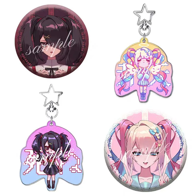 New-Cute-Needy-Girl-Overdose-Ame-Chan-Raincandy-OMG-Kawaii-Angel-Acrylic-Keychain-Pendant-Badge ...