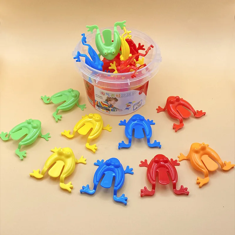 12/24/36pcs Jumping Frog Toys For Kids Finger Pressing Bouncing Frog ...