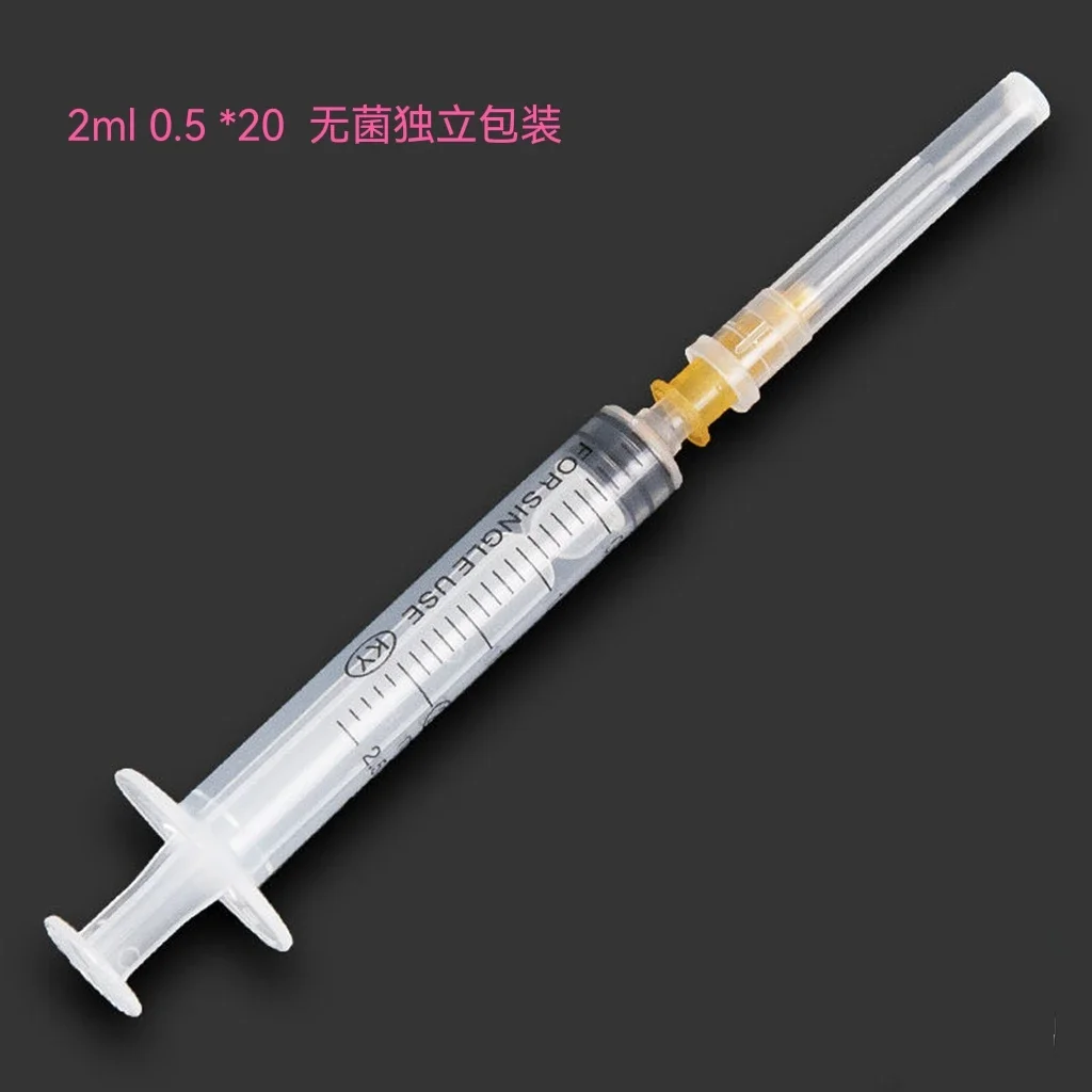 1ml Syringes + 2ml*0.5mm Injection Needles Drawing Needles Injection ...