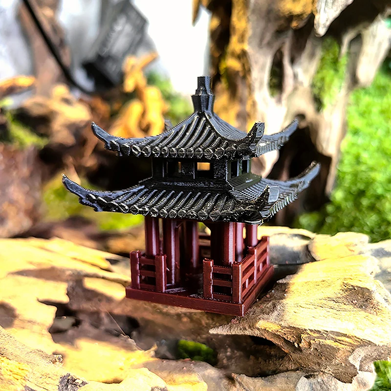 Mini-Pagoda-Statue-Fairy-Garden-Decor-Pavilion-Hexagon-Asian-Exotic ...