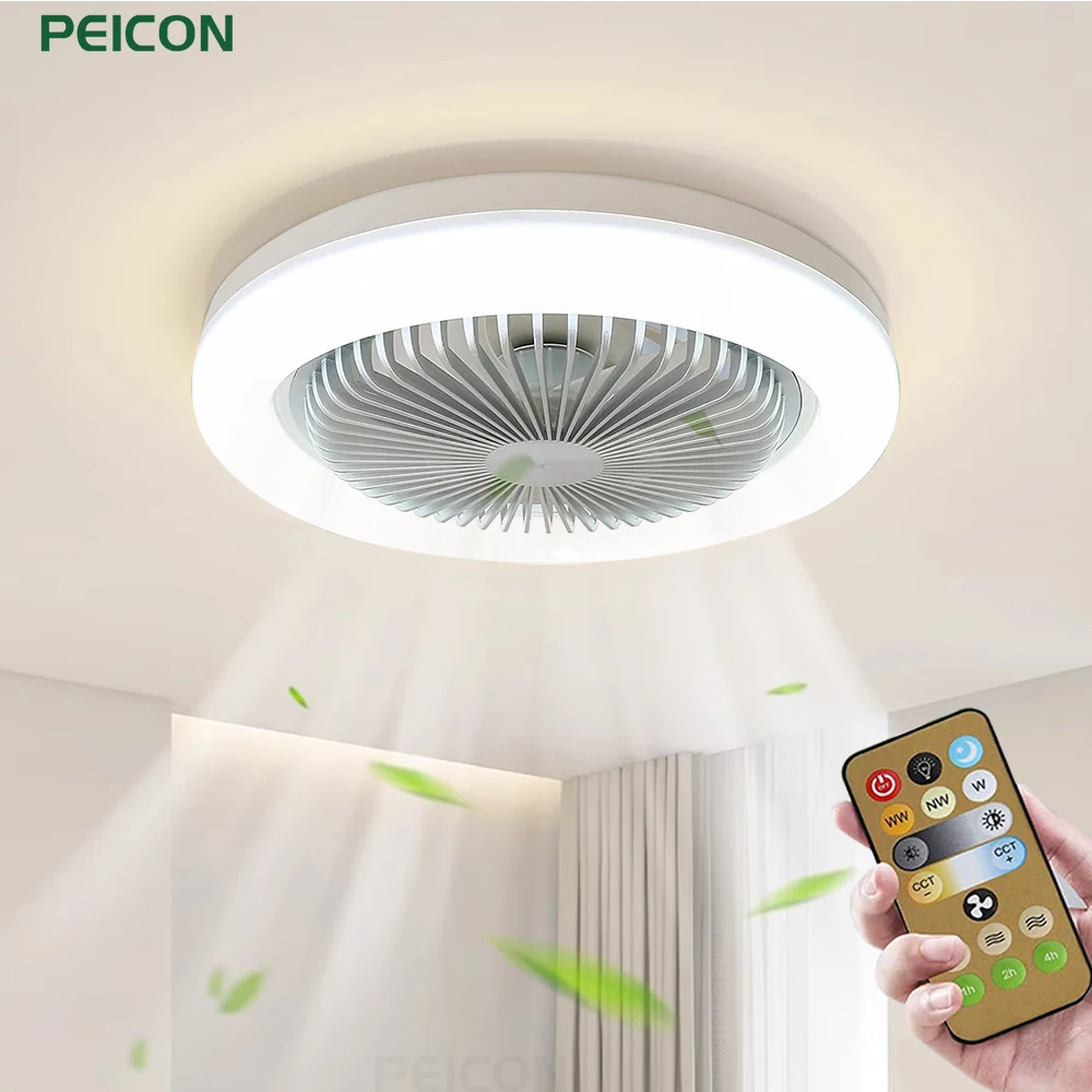 30w-Ceiling-Fans-with-Lighting-Lamp-E27-Converter-Base-with-Remote ...