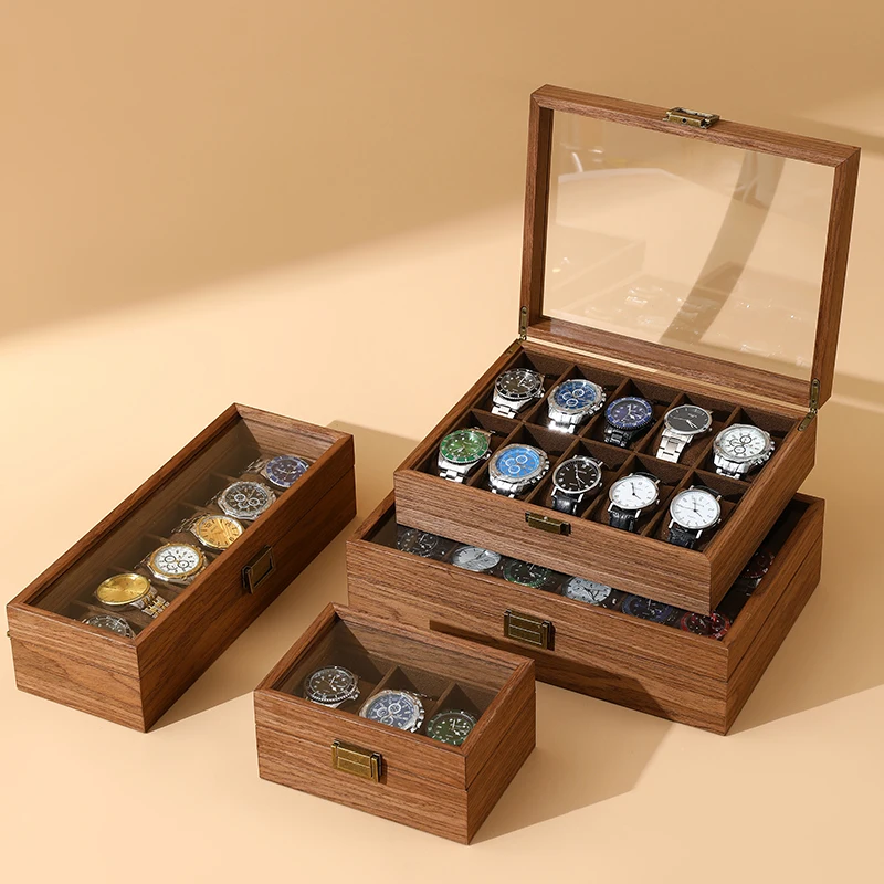 Black-Walnut-Watch-storage-box-several-watch-collection-boxes-display ...