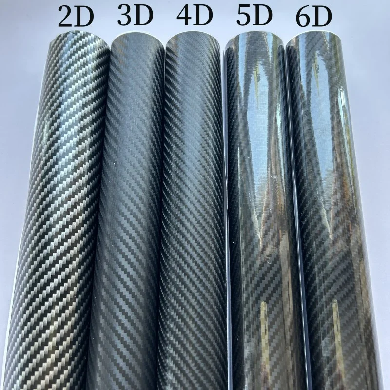 Carbon-Fiber-Vinyl-Wrap-Film-2D-3D-4D-5D-6D-Waterproof-Gloss-Car ...