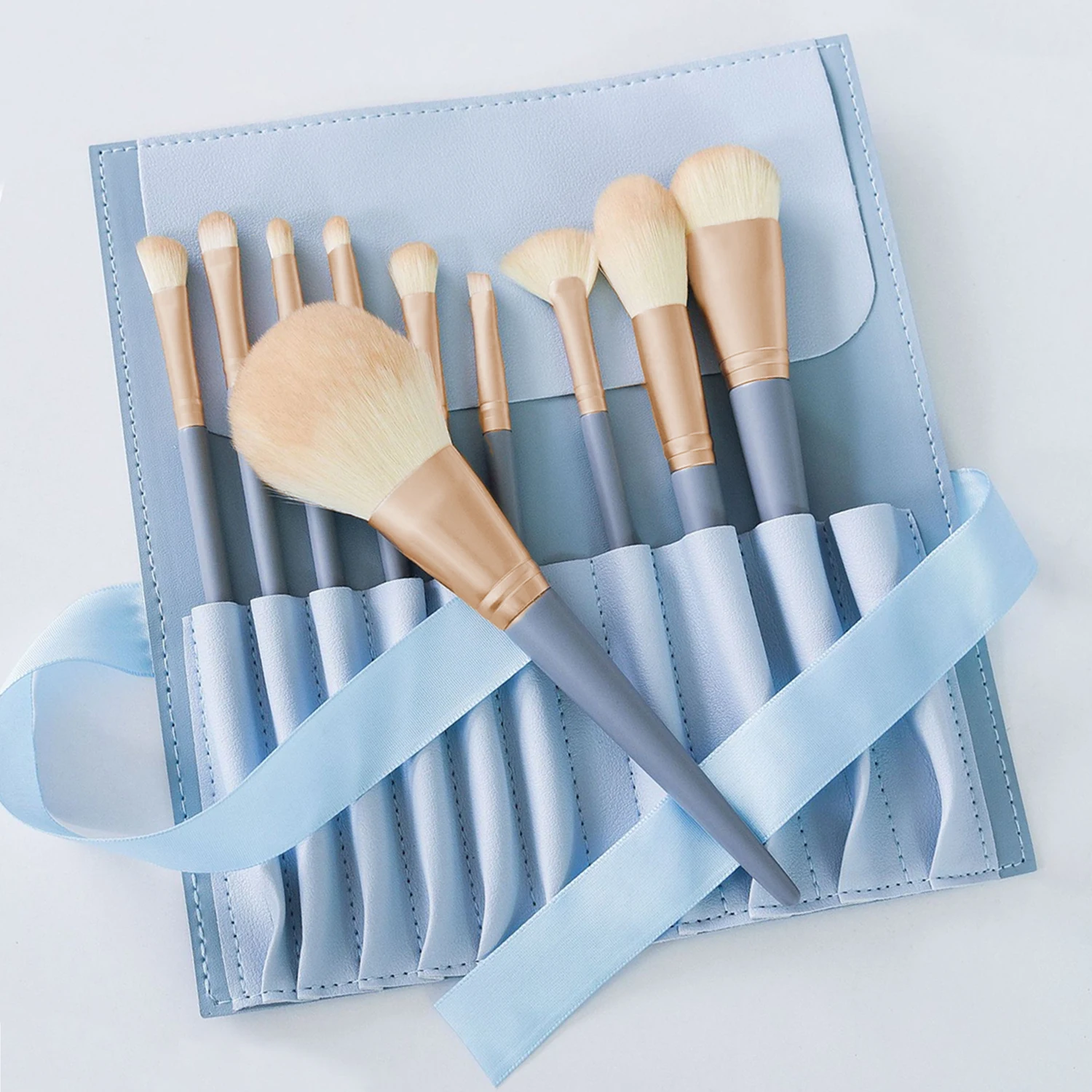 10 Blue Bridge Cosmetic Brush Set Super Soft Brush Set Newcomer Brush ...