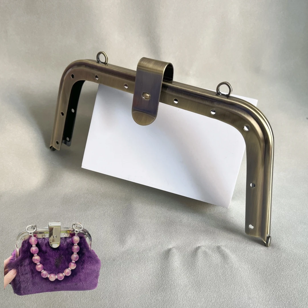 25cm Rivet Metal Purse Frame For Clutch Wallet Making Clasp Bag Frame ...