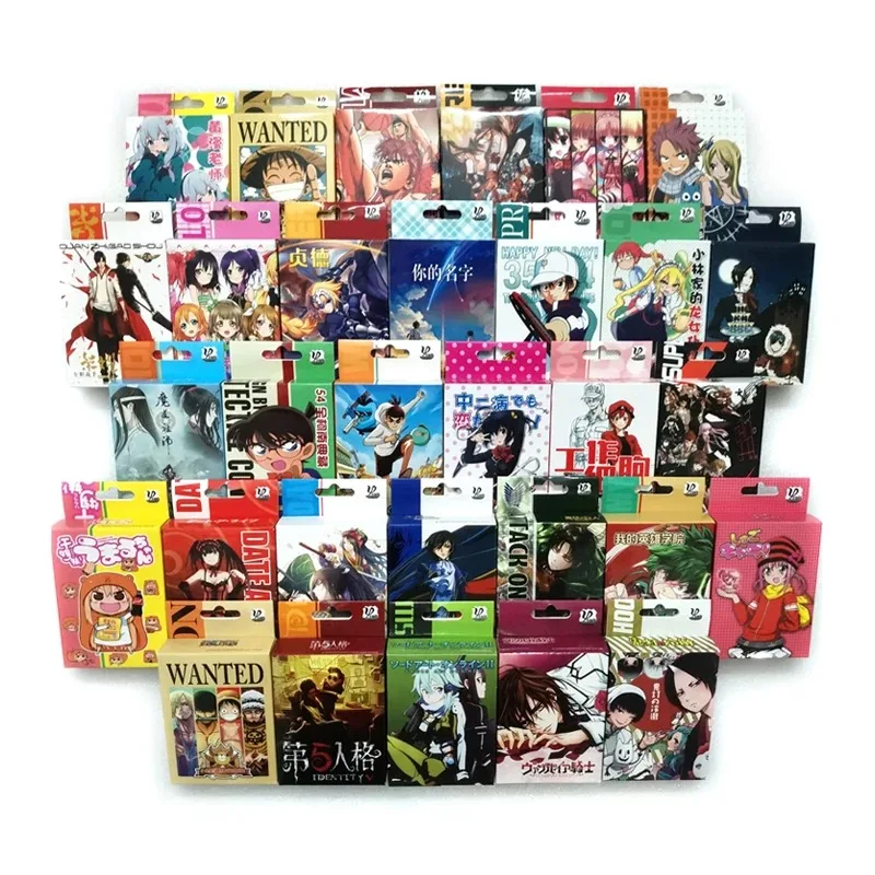54Pcs Cards Anime Genshin Impact Cosplay Board Game Cards Jujutsu Demon ...