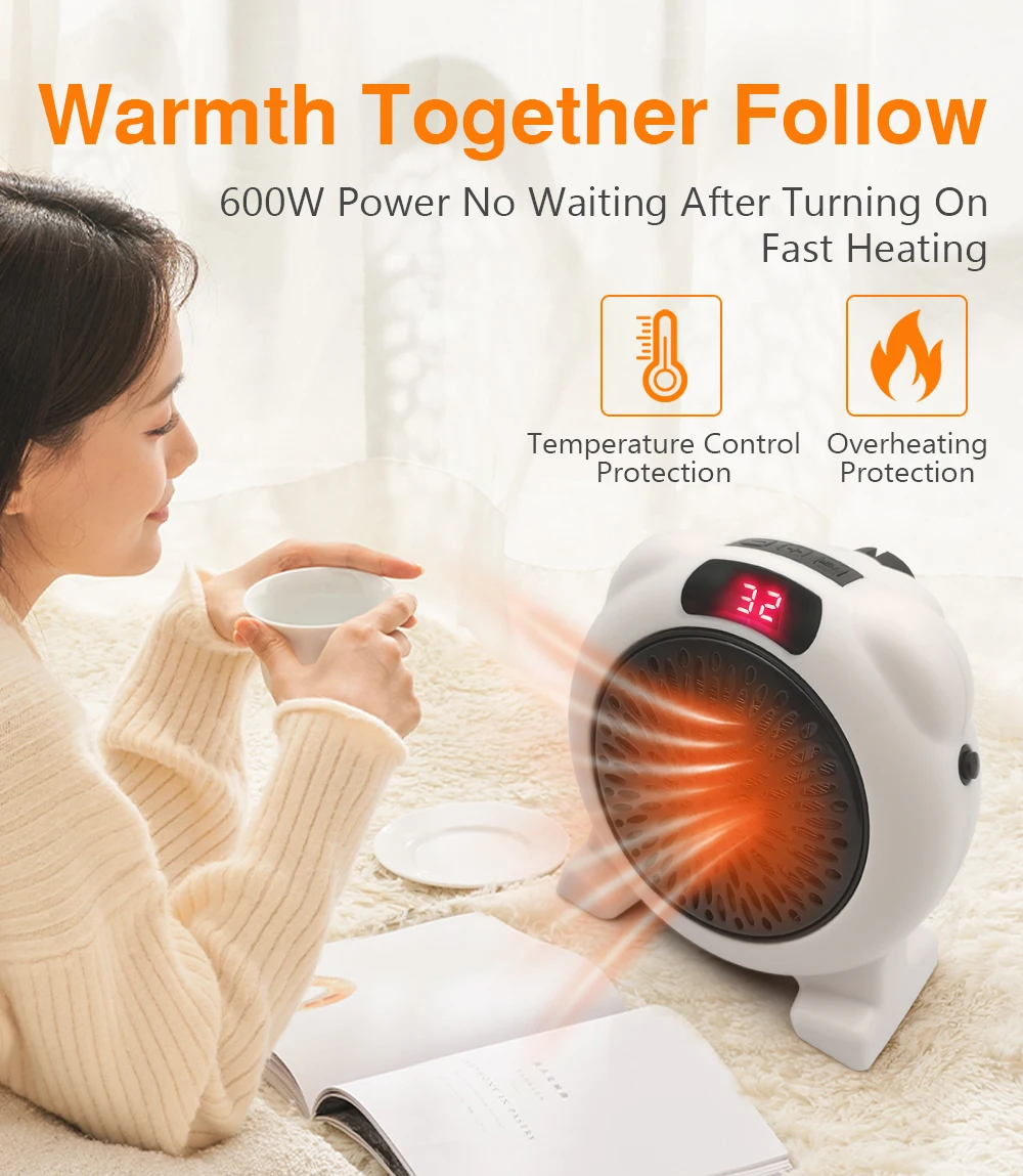 Heater-Electric-Heater-Portable-Plug-in-Wall-Desktop-Room-Heating-Stove ...
