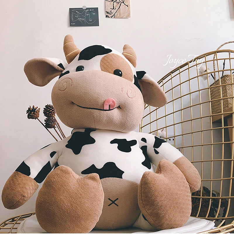 New Cute Milk Cow Plush Toy Animal Stuffed Doll Festival Present ...
