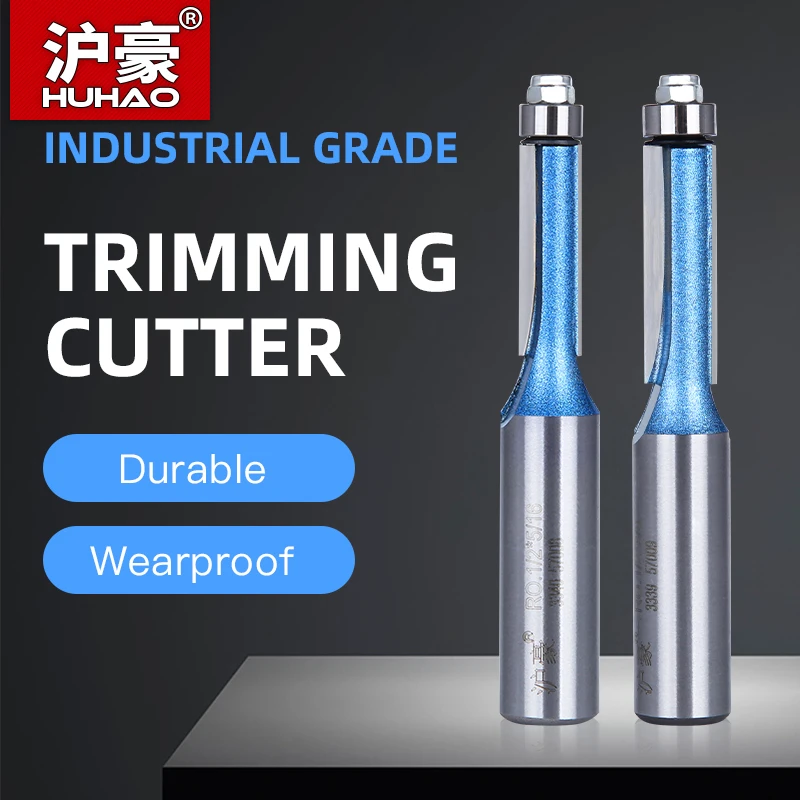 HUHAO-Flush-Trim-Router-Bit-12-7mm-Shank-Bearing-Trimming-Wood-Cutter ...