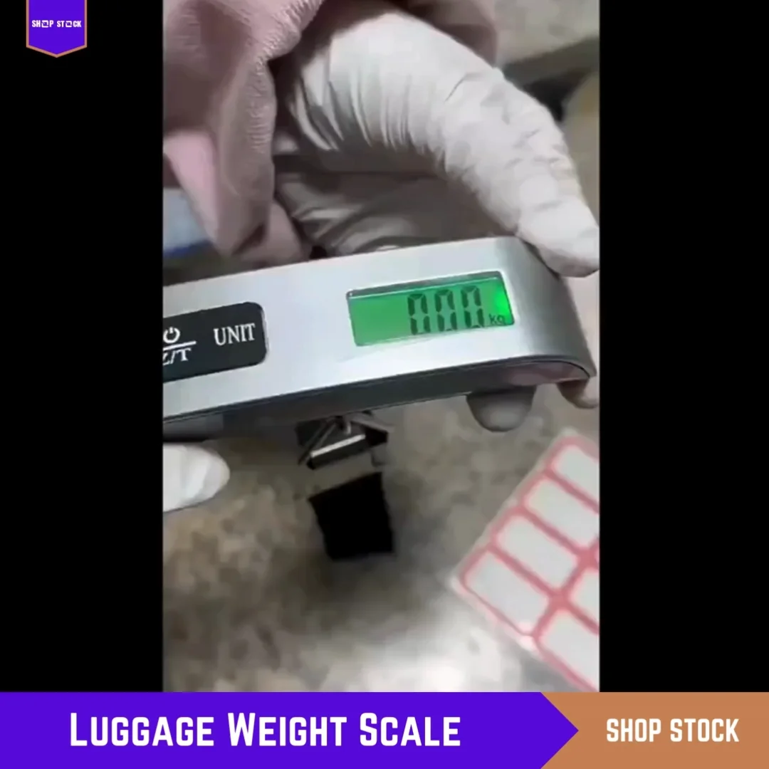 Portable Digital Luggage Scale – 50kg/110lb LCD Display | Electronic ...