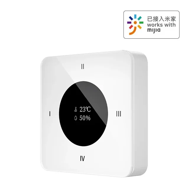 Linptech Smart Wireless Switch KS1 Pro Glass Screen Temperature Humidity Sensor Smart Linkage ...