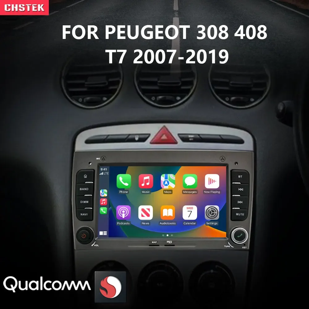 CHSTEK-Car-Player-Radio-Qualcomm-IPS-Carplay-DVD-for-Peugeot-308-308-SW ...