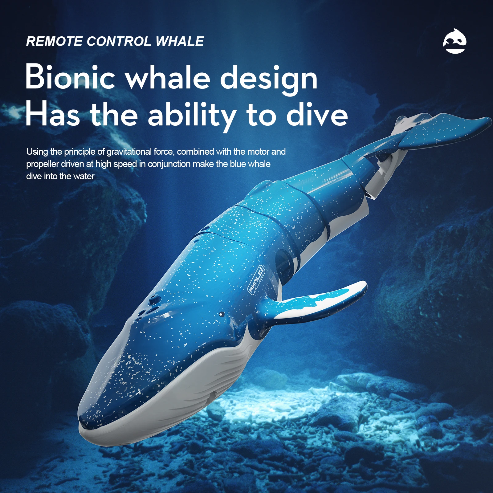Remote-Controlled-Submarine-RC-Whale-Underwater-Toy-Simulation-Electric ...