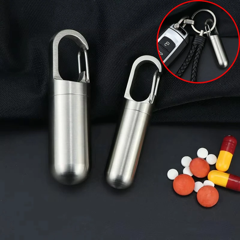 Portable-Mini-Stainless-Steel-Sealed-Capsule-Waterproof-Pill-Box ...