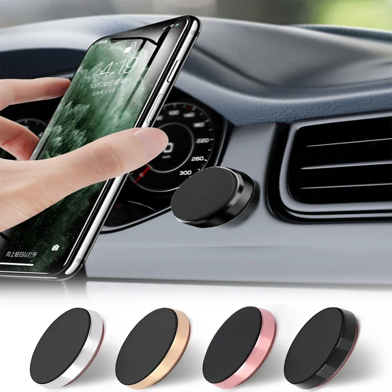 Universal-Magnetic-Car-Phone-Holder-Round-Colorful-Strong-Magnet ...