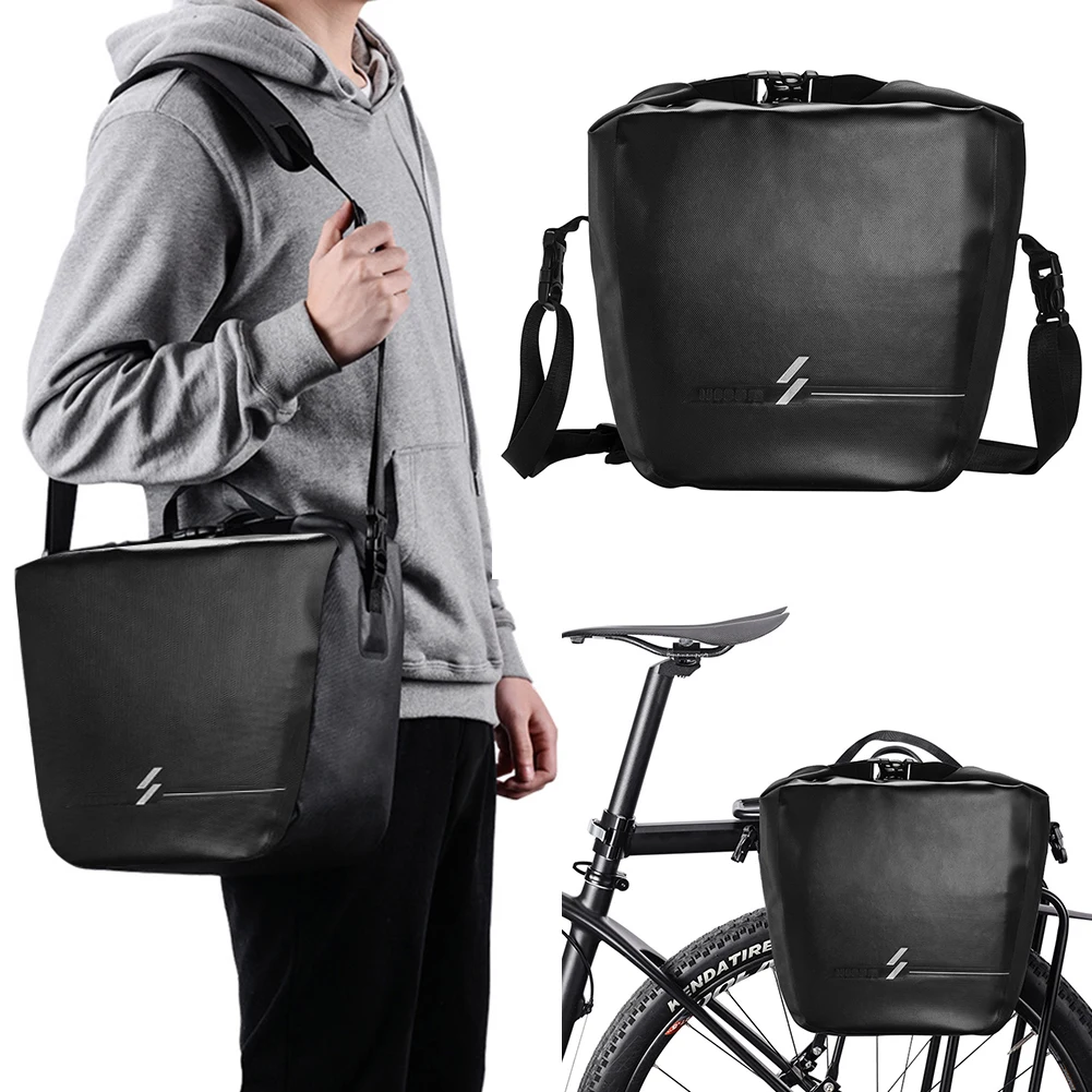 18L-Bike-Rear-Seat-Bag-Carrier-Waterproof-Bike-Rear-Rack-Bag-Shoulder ...