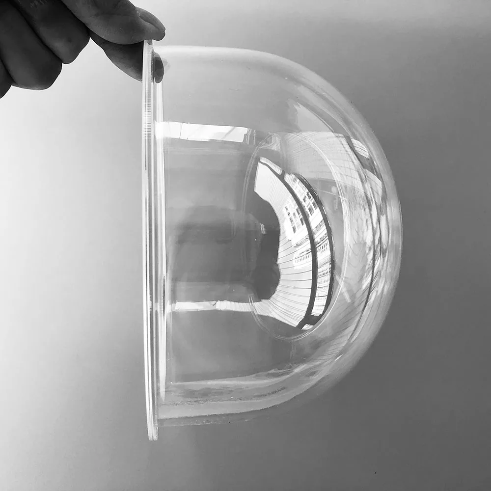 6.9 Inch Acrylic Clear Dome Cover CCTV Camera Housing Transparent ...
