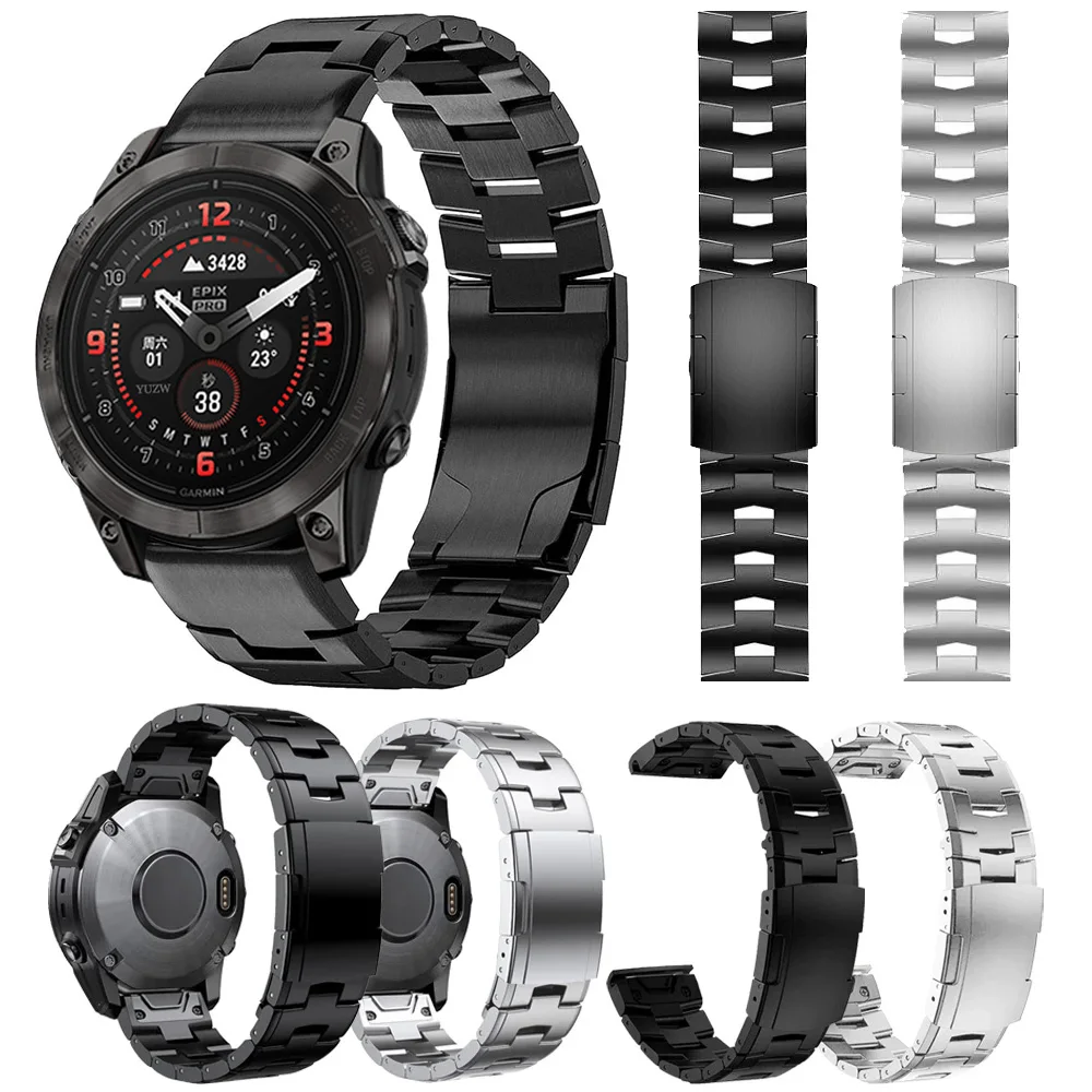 for-Garmin-22mm-26mm-Quickfit-Titanium-Watch-Strap-For-Garmin-Epix-Gen ...