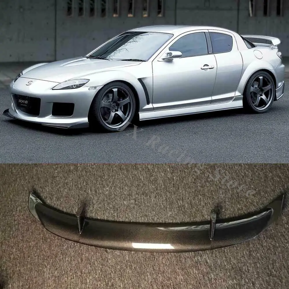 For Mazda Rx8 Rx-8 Genuine Carbon Fiber Gt Rear Wing Trunk Spoiler Car ...